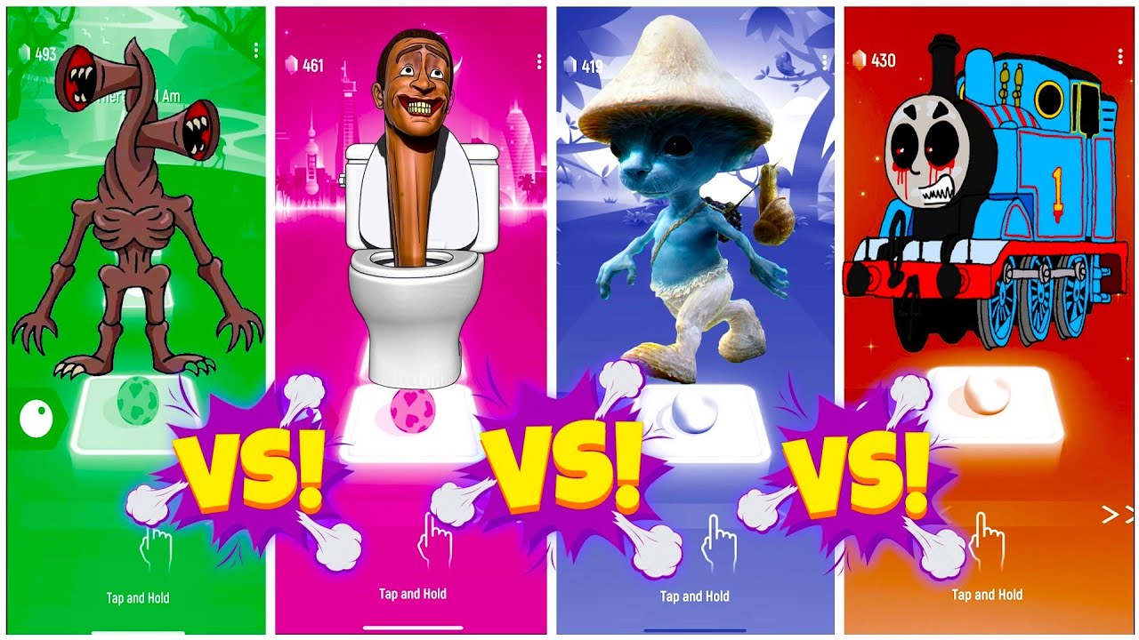 SIREN HEAD 🆚 SKIBIDI TOILET 🆚 SKIBIDI SMURF CAT 🆚 TRAIN THOMAS EXE ...