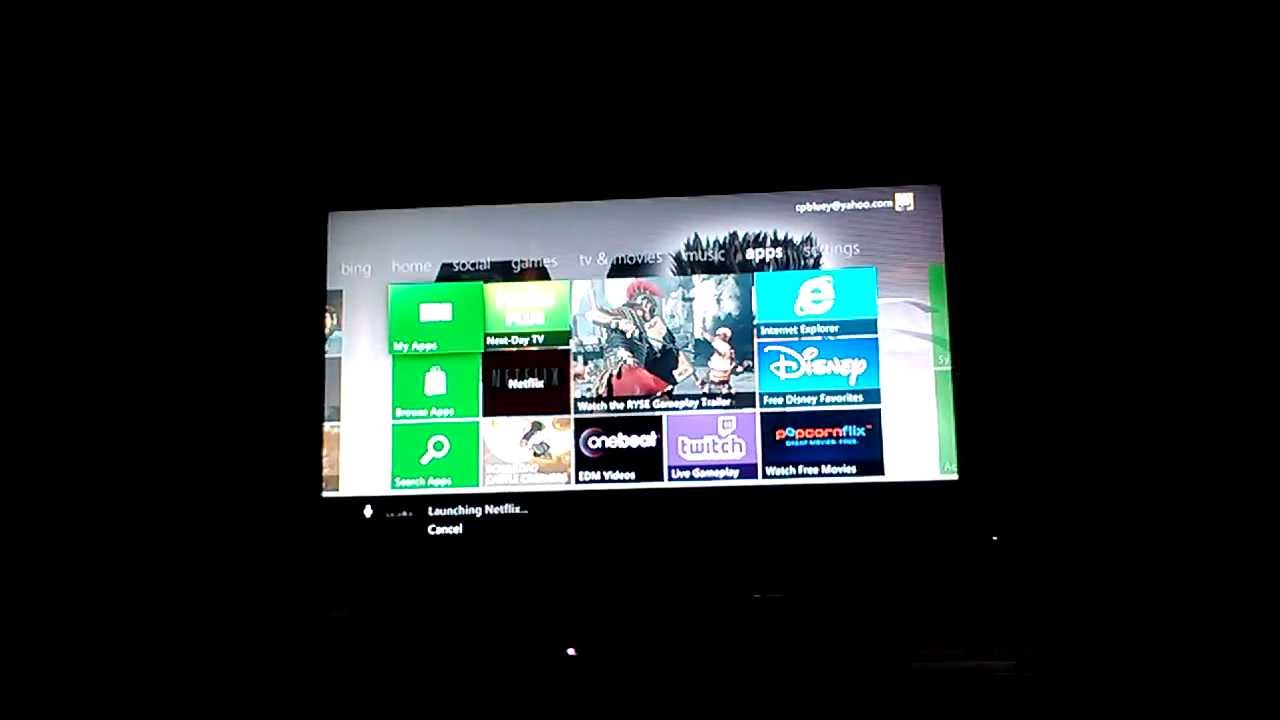 Xbox360 voice commands netflix - YouTube