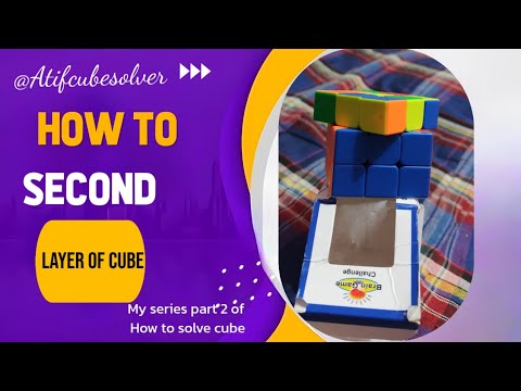 How to solve a middle layer of cube my series part 2#cubing - YouTube