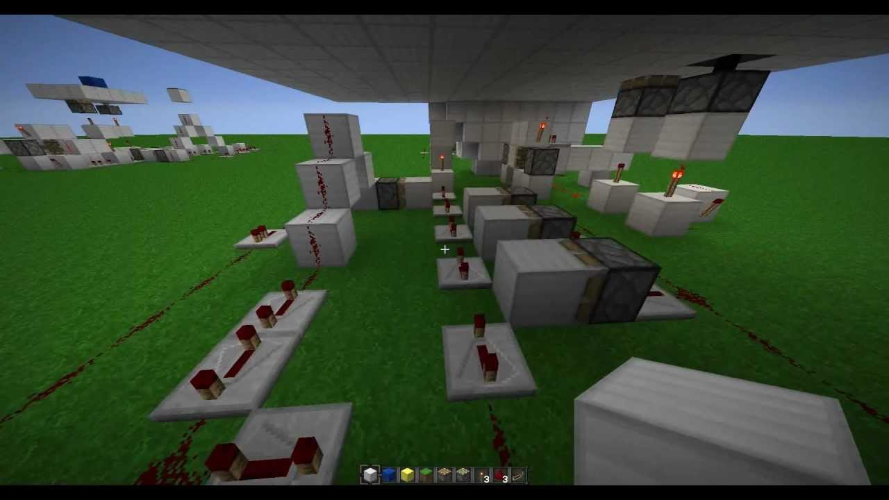 Minecraft Flag Capturing | Redstone Contraption Tutorial | Battlefield Ziba Tower - YouTube