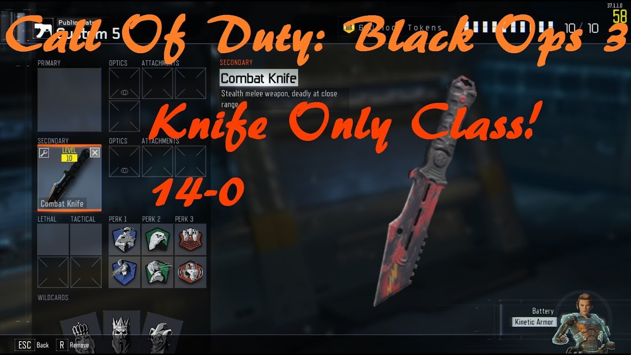 COD: Black Ops 3! 14-0 KNIFE ONLY!! (Uncut Gameplay) - YouTube