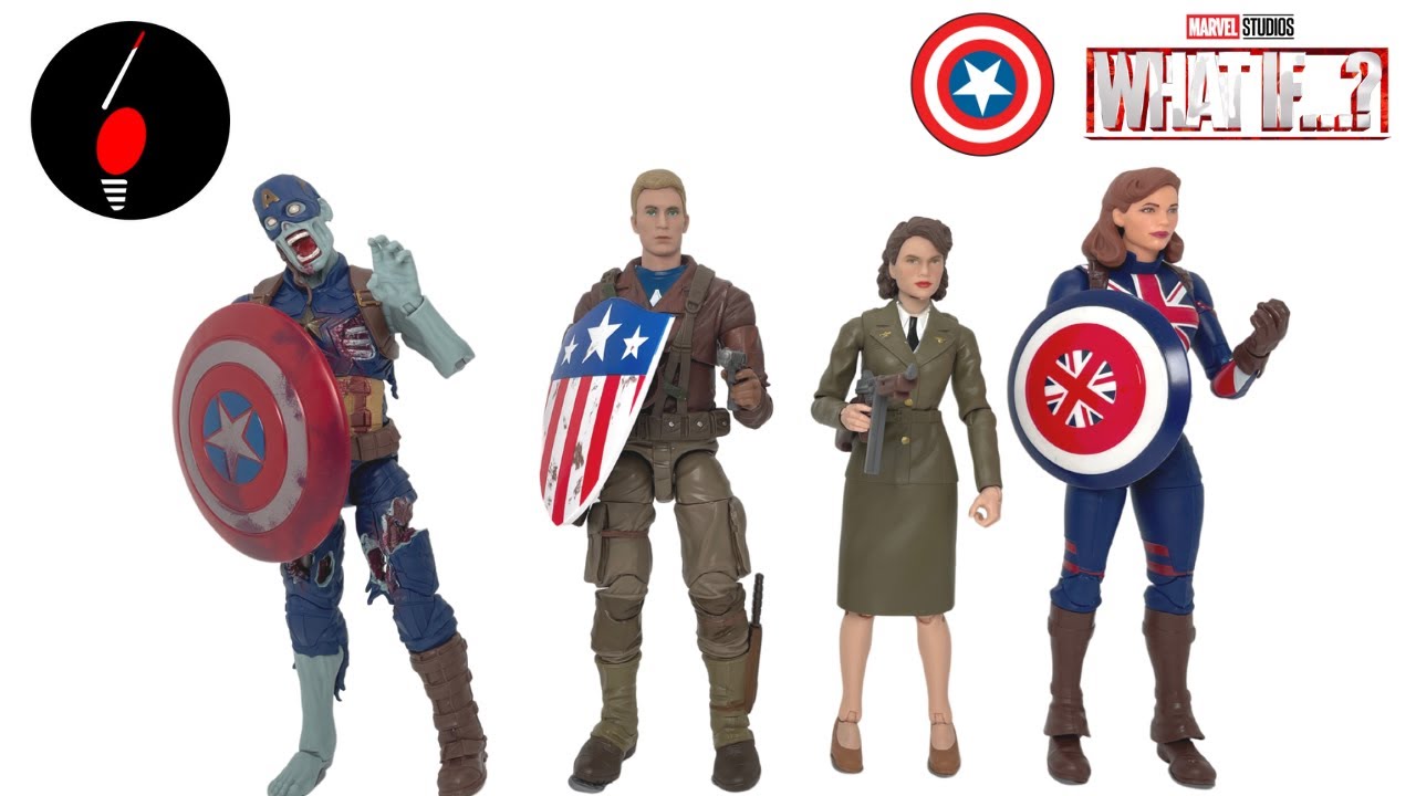 Marvel Legends Captain America & Peggy Carter What If become Zombie ...