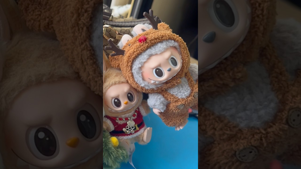 LABUBU in Christmas Attire 🎄🎅🧑‍🎄 POP MART x THE MONSTERS #Labubu # ...