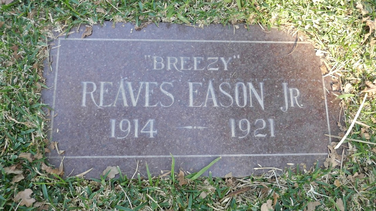 Actor B. Reeves 'Breezy' Eason Jr. Grave Hollywood Forever Los Angeles ...