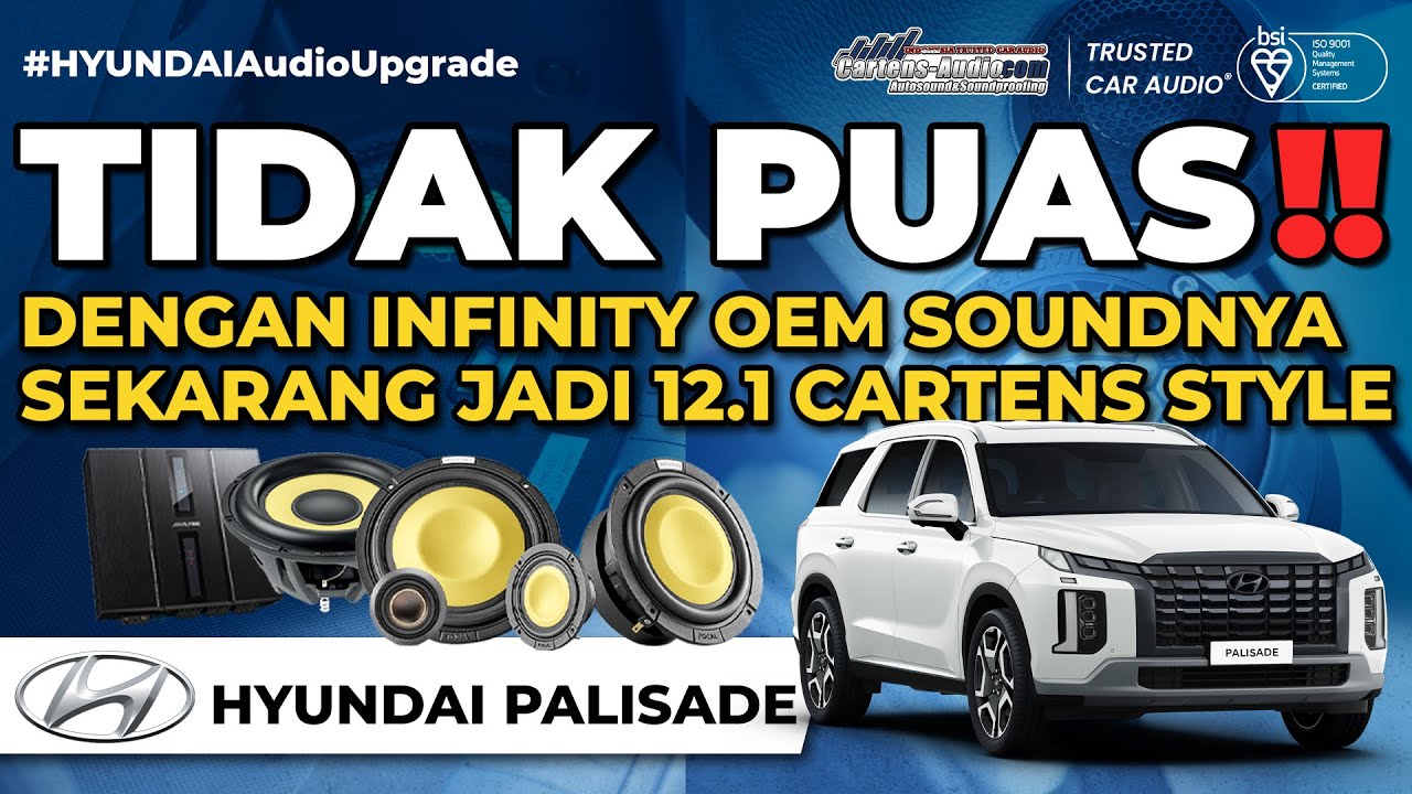 KHUSUS PALISADE BIKIN AUDIO MOBILNYA JADI 12.1 INFINITY X FOCAL ALPINE STATUS CARTENS AUDIO ...
