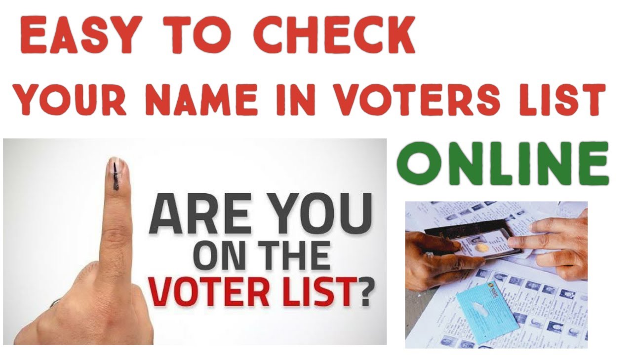 How To Check Your Name In Voters List Through Online - YouTube