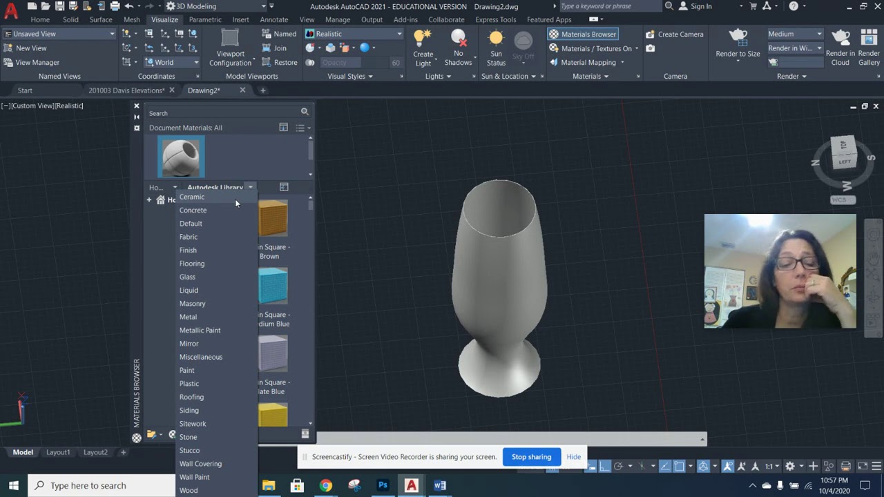 Adding Materials - AutoCAD - YouTube