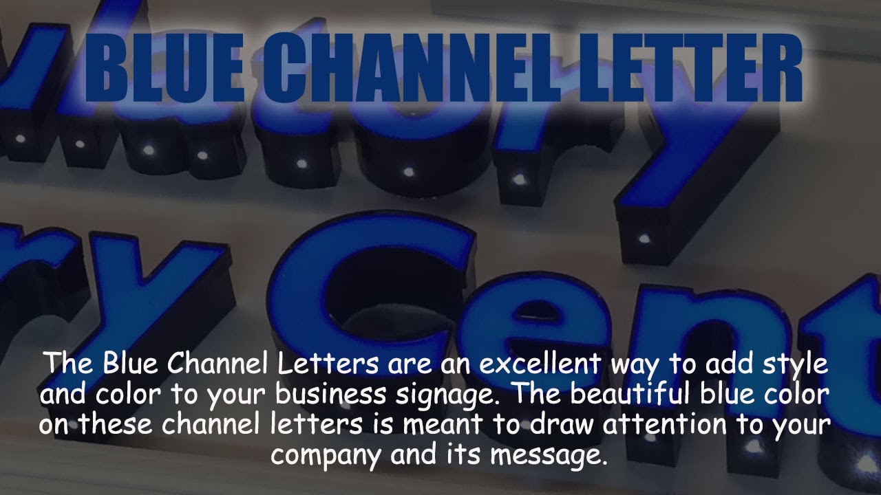 Blue Channel Letters |Perfect for Business Signage | Get Yours Now ...