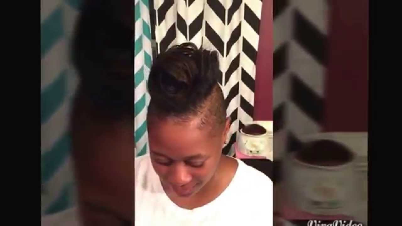 Quick up-do! Sew-in Stylish Mohawk - YouTube