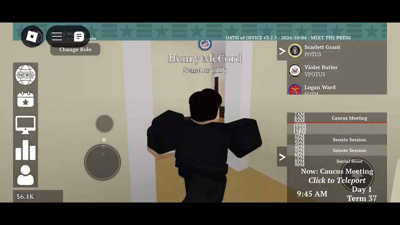 oath of office political simulator Roblox - YouTube