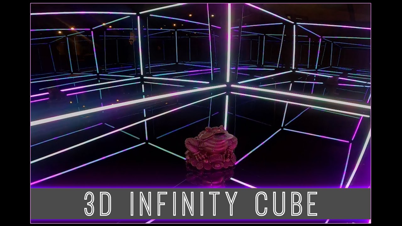 3D Infinity Cube Screen Saver - 10 hours Mesmerizing Light Show - YouTube