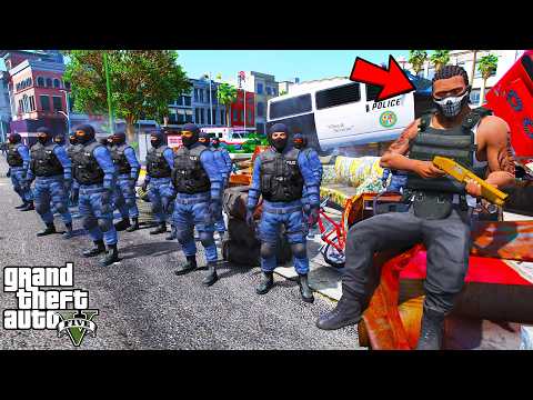 Franklin's Last Day as A Chief of Special Operations Force in GTA 5 | SHINCHAN and CHOP