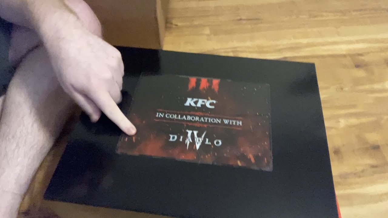 Opening the KFC x Diablo IV Exclusive Merch Box - YouTube
