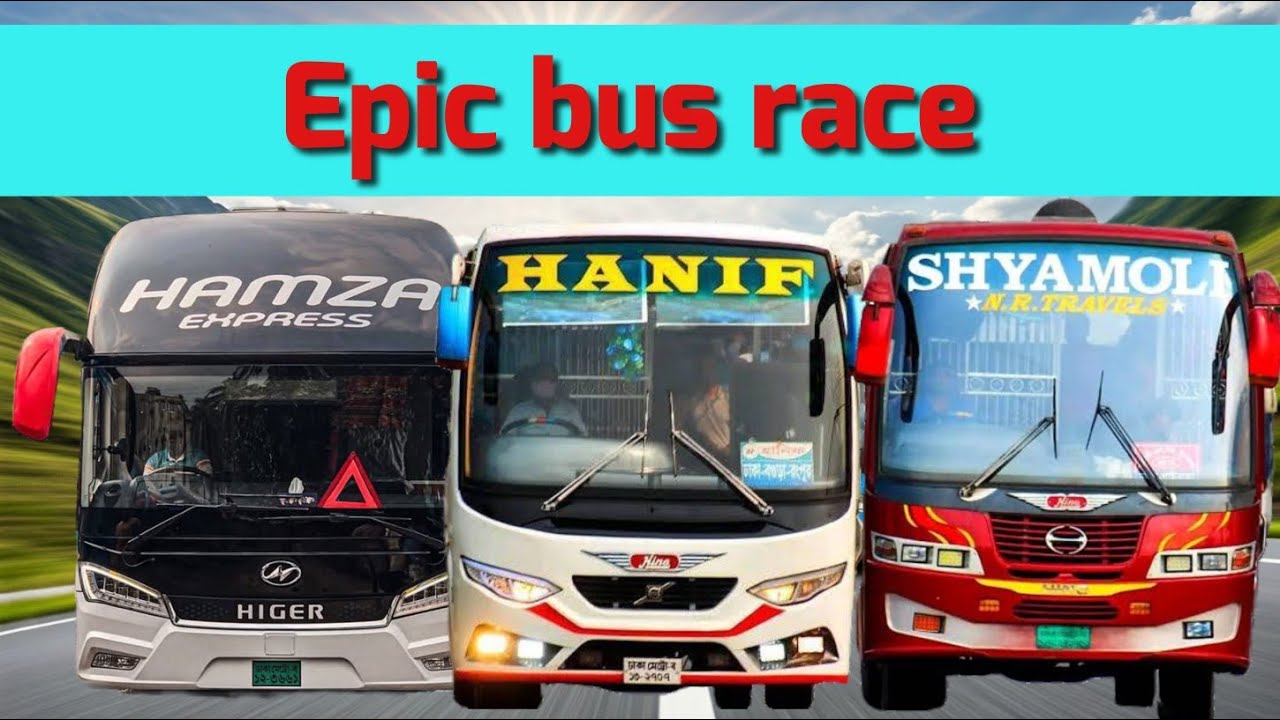 Bus race 🔥 | Bus vs Bus Overtaking Challenge | Epic Bus racing - YouTube
