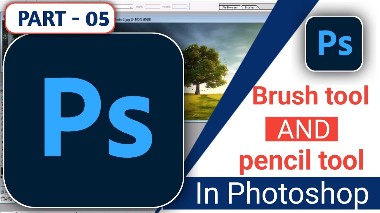 photoshop for beginners part 05 || adobe photoshop Brush tool and ...