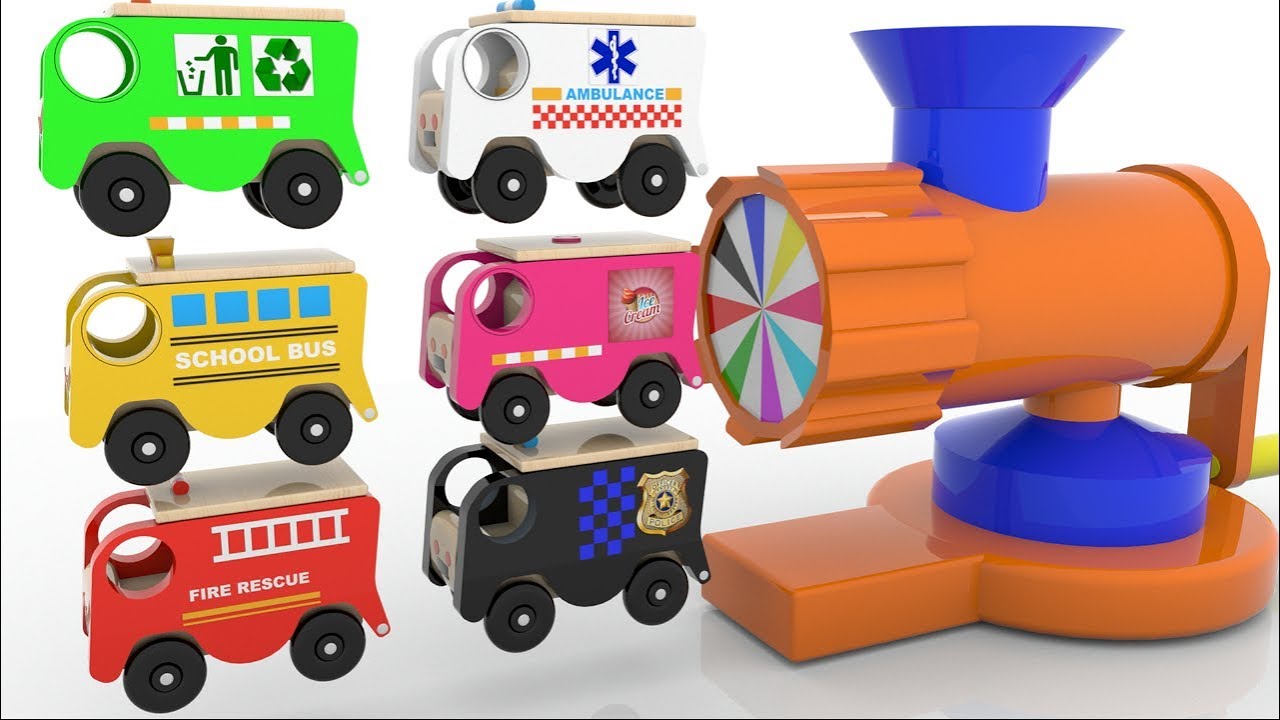 Learning Colors for Children with Street Vehicles and Surprise eggs ...