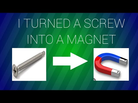 I turned a screw into a magnet . Science magic trick. - YouTube