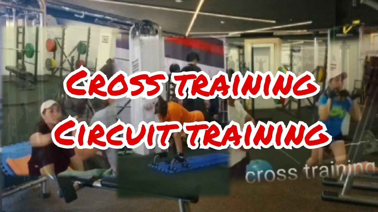 Cross training circuit training use gym equipment medicine ball ...