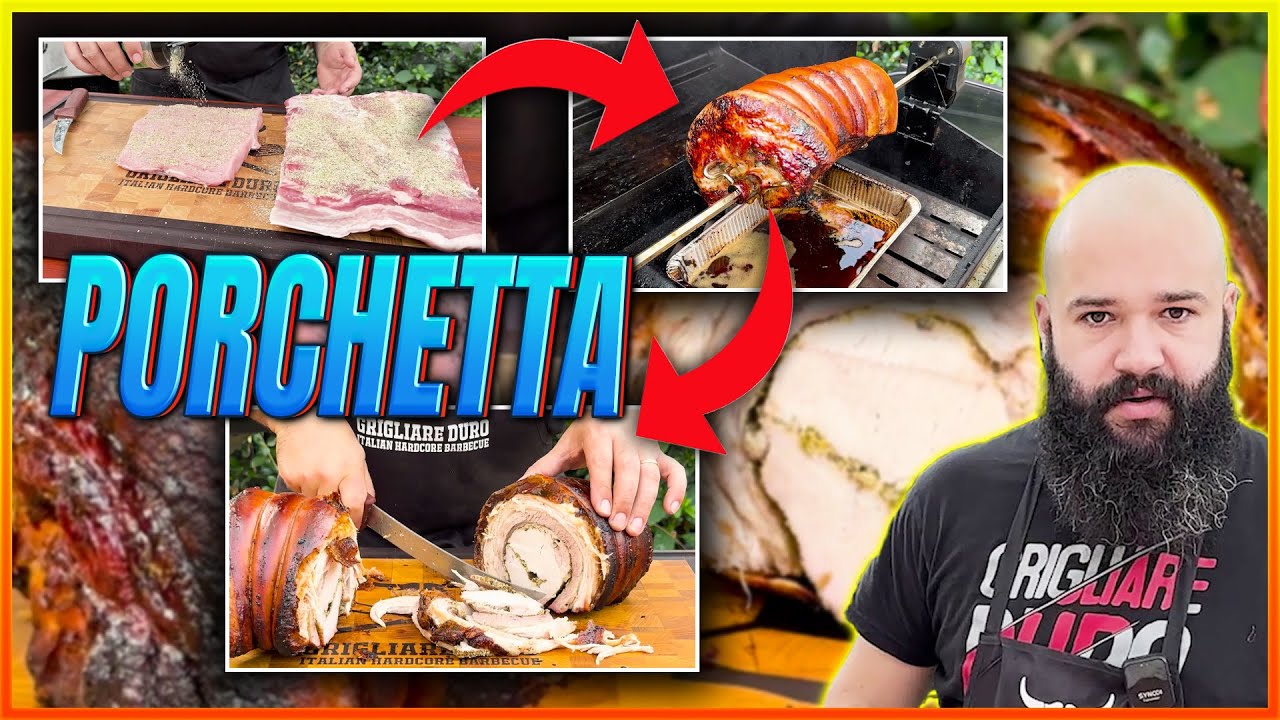 Come Fare la Porchetta allo Spiedo nel BBQ | Grigliare Duro - YouTube