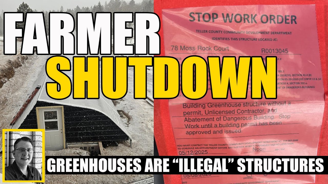 FARMER SHUTDOWN! "Green Houses Are Illegal 'UNSAFE' Structures" - YouTube