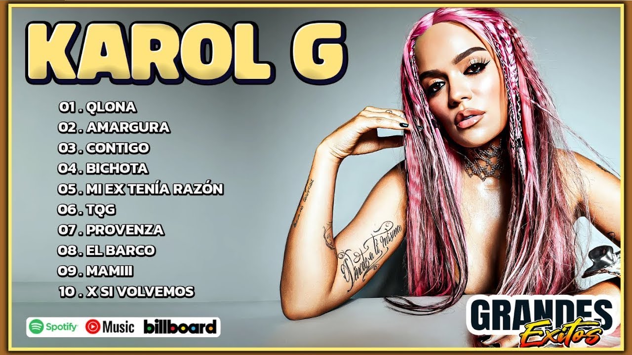 Karol G 2024 (Letra) - Grandes Éxitos De Karol G - Mejores Canciones de ...