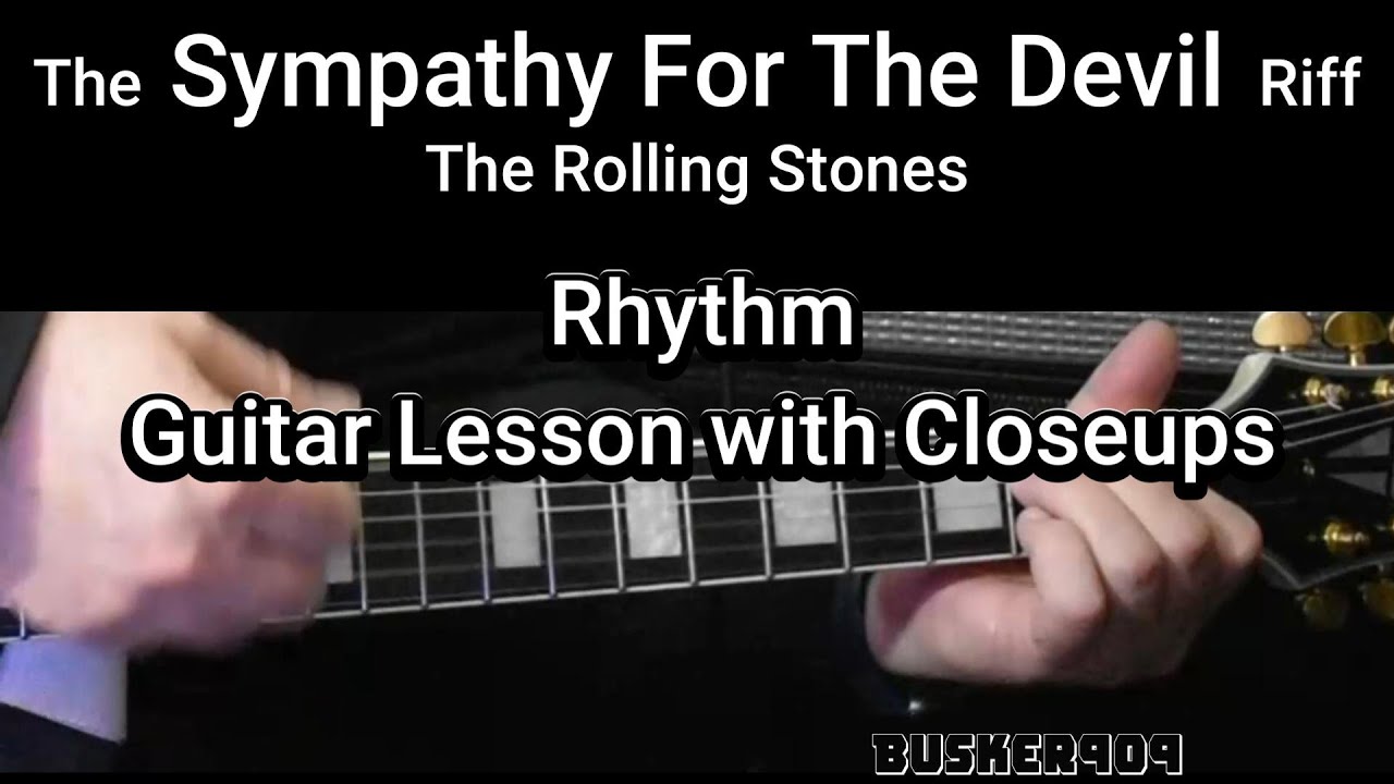 The "Sympathy For The Devil" Riff - Strum Pattern - Guitar lessons for ...
