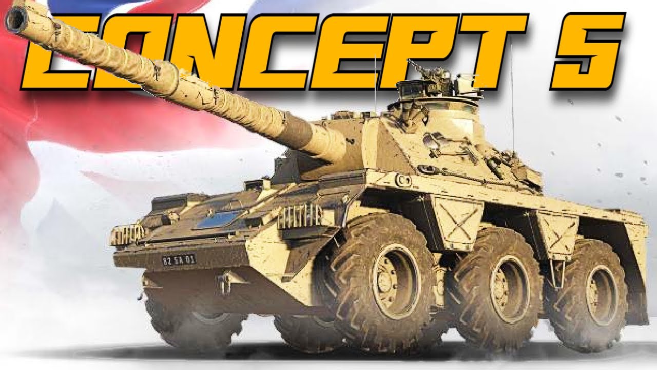 Concept 5 British wheeled Medium World of Tanks - YouTube