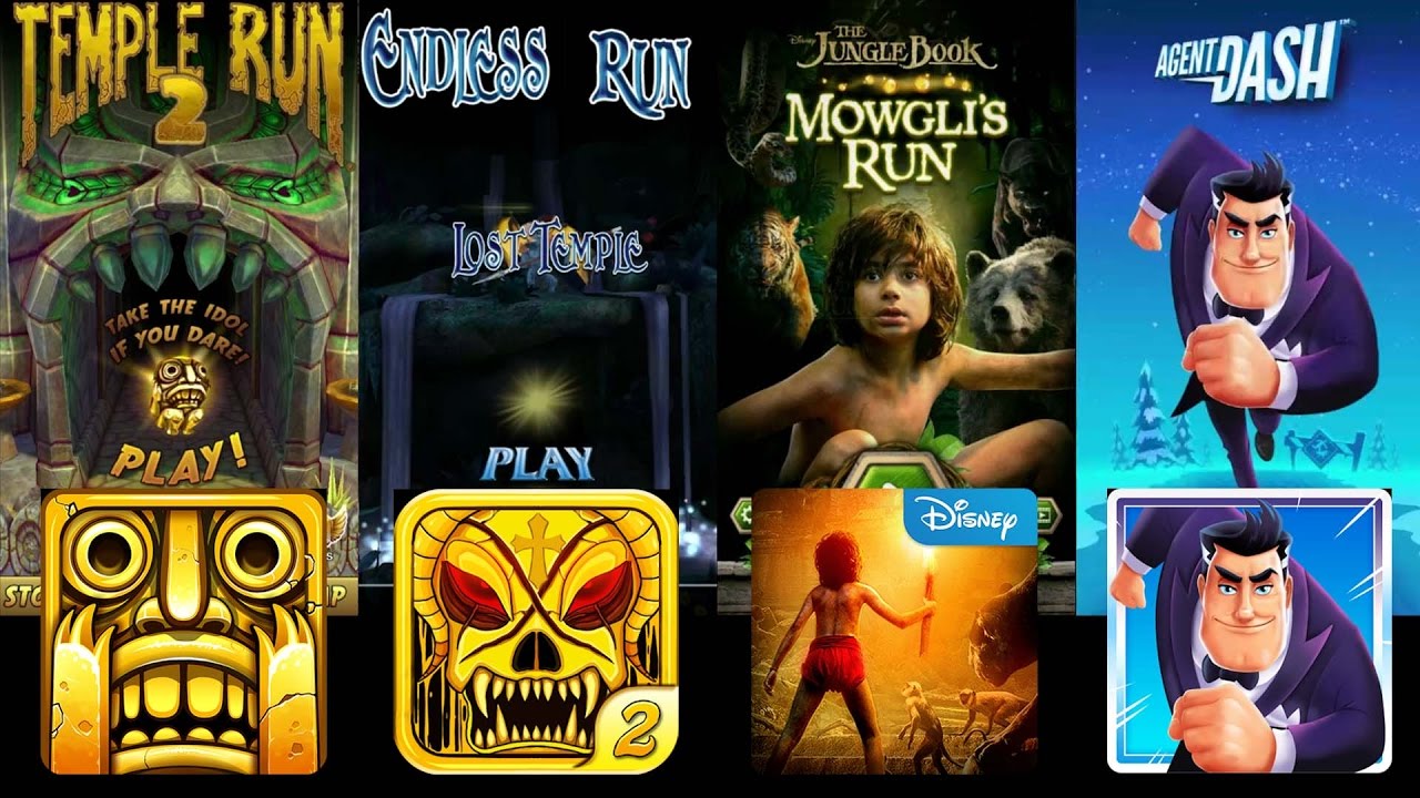 Temple Run 2 Vs Temple Endless Run 2 Vs The JungleBook Mowgli Run Vs ...