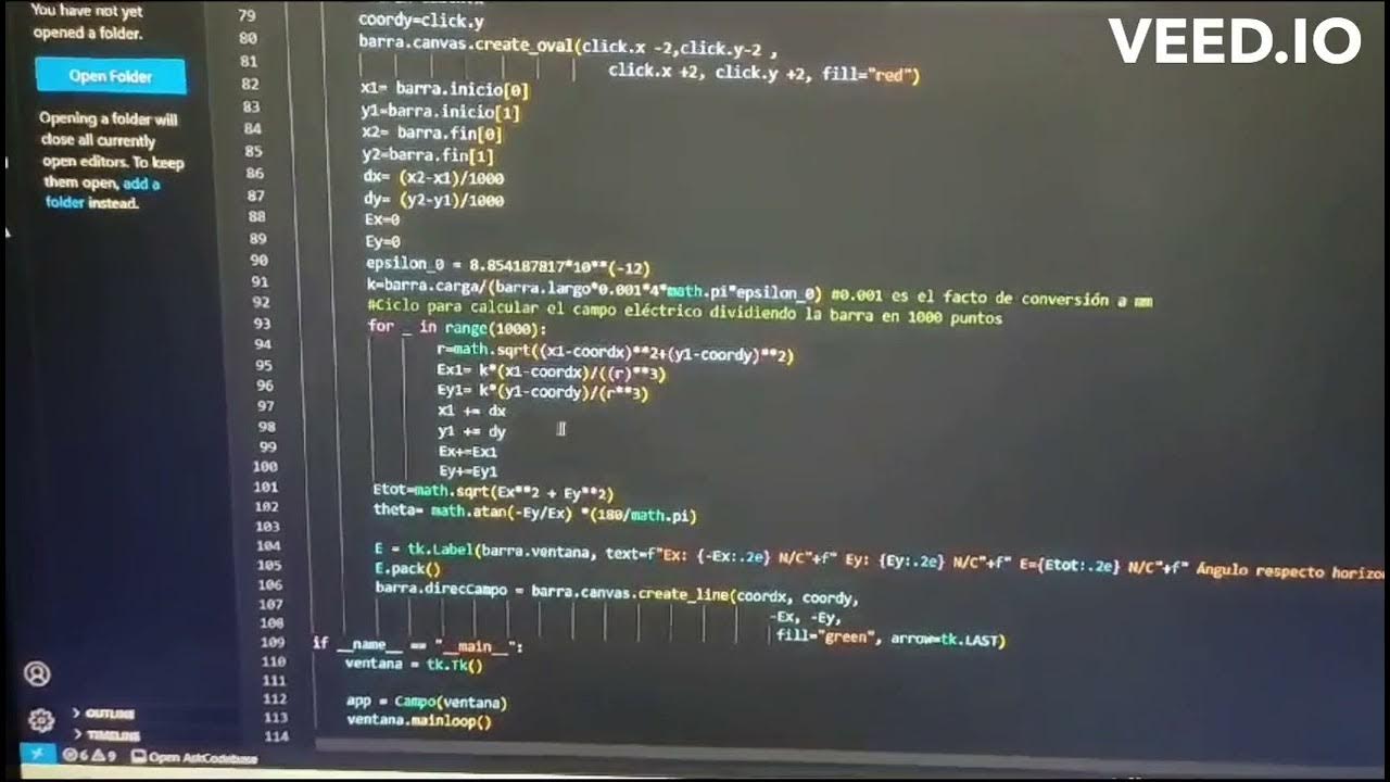 Problema 5. Simulación Barra finita Cargada en python con tkinter - YouTube