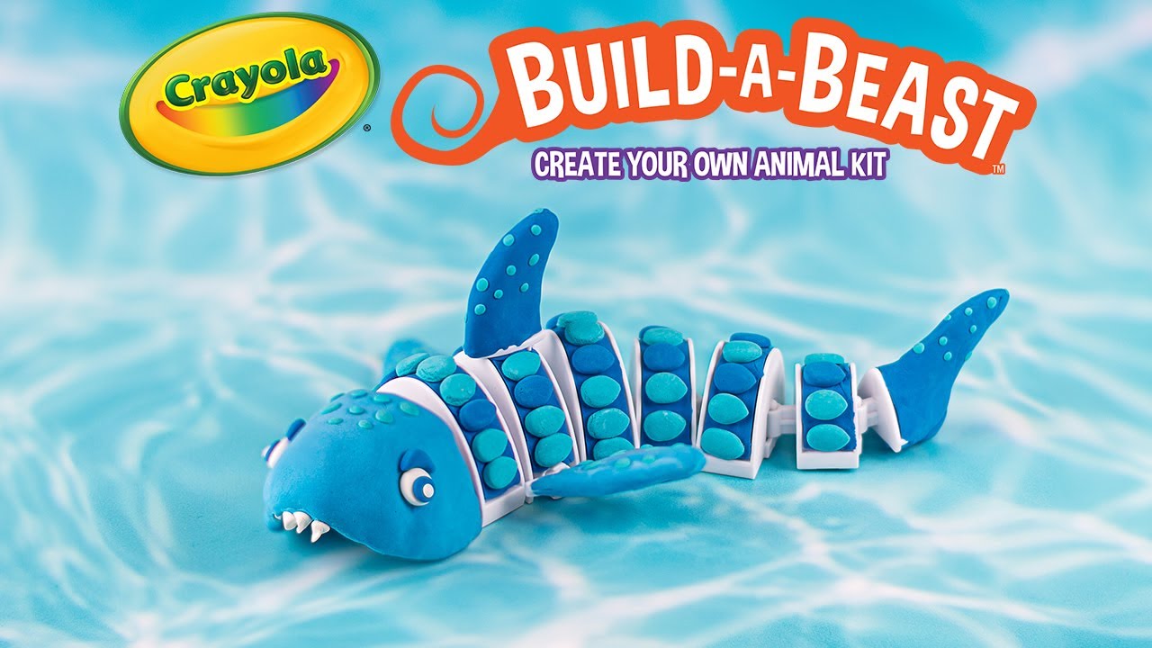 Crayola Build A Beast Shark and Dragonfly || Crayola Product Demo - YouTube
