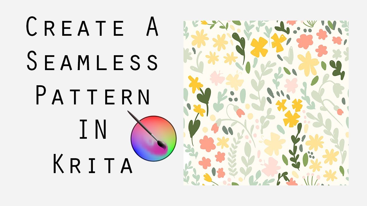 Create A Seamless Pattern in Krita | Beginner Friendly Tutorial - YouTube