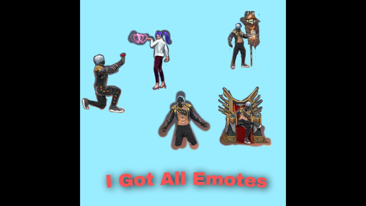 Some of my emote collection //Garena free fire //Legendary emotes ...
