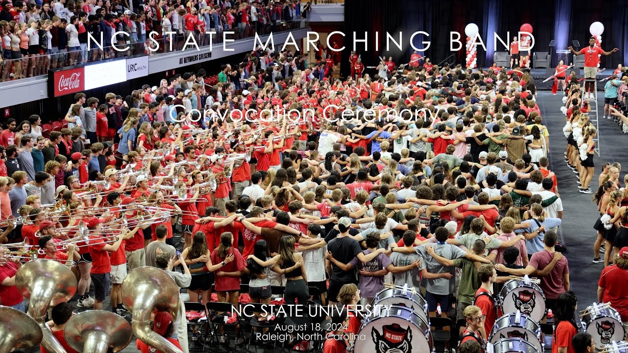 NC State Marching Band – NC State Alma Mater LIVE at Convocation, 8/18 ...