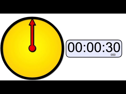 30 seconds count down timer clock with alarm sound #sound #timer #30sec ...