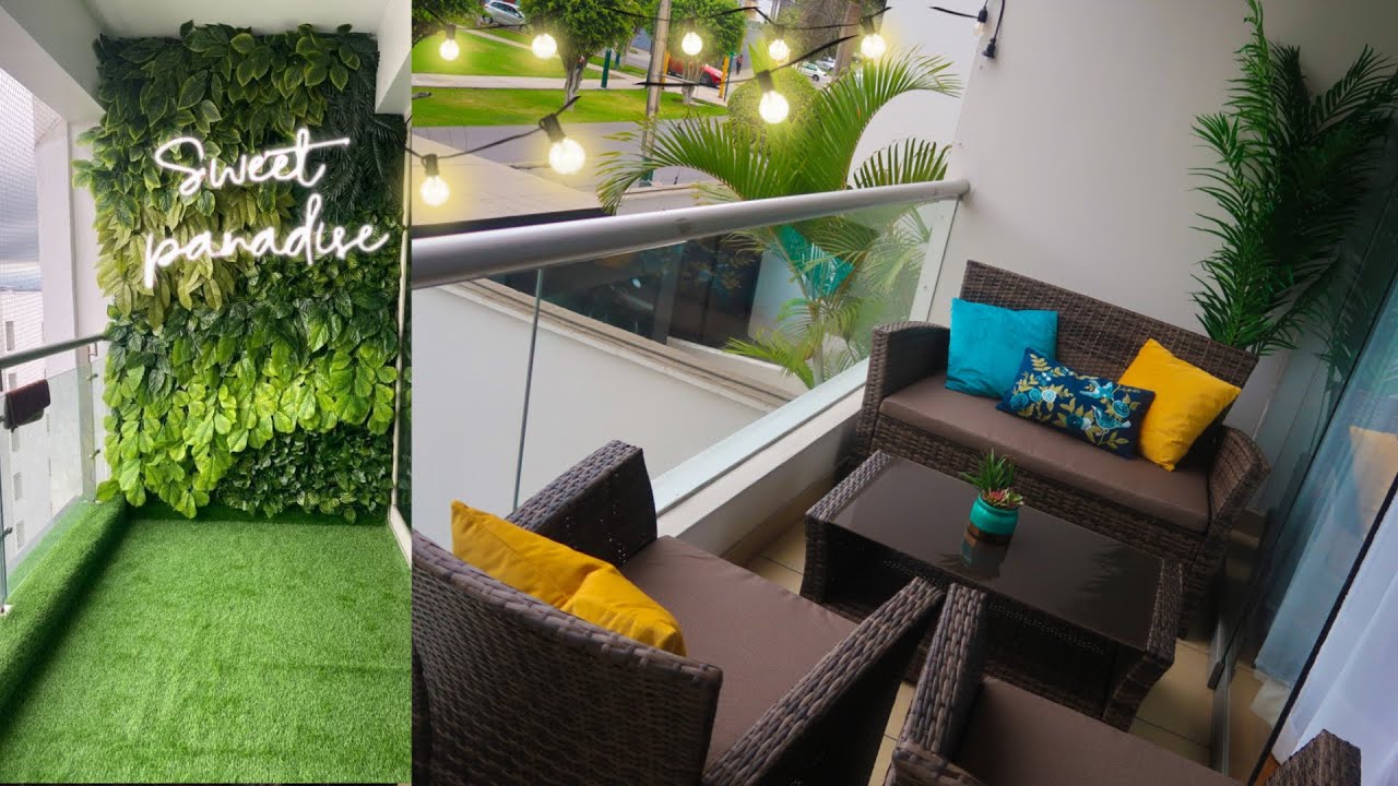 DECORÉ MI BALCÓN CON BAJO PRESUPUESTO Aprende conmigo a decorar tu ...