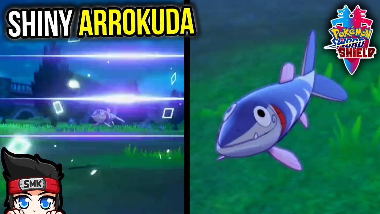 Shiny Arrokuda Live Reaction in Pokemon Sword and Shield! Shiny Living ...