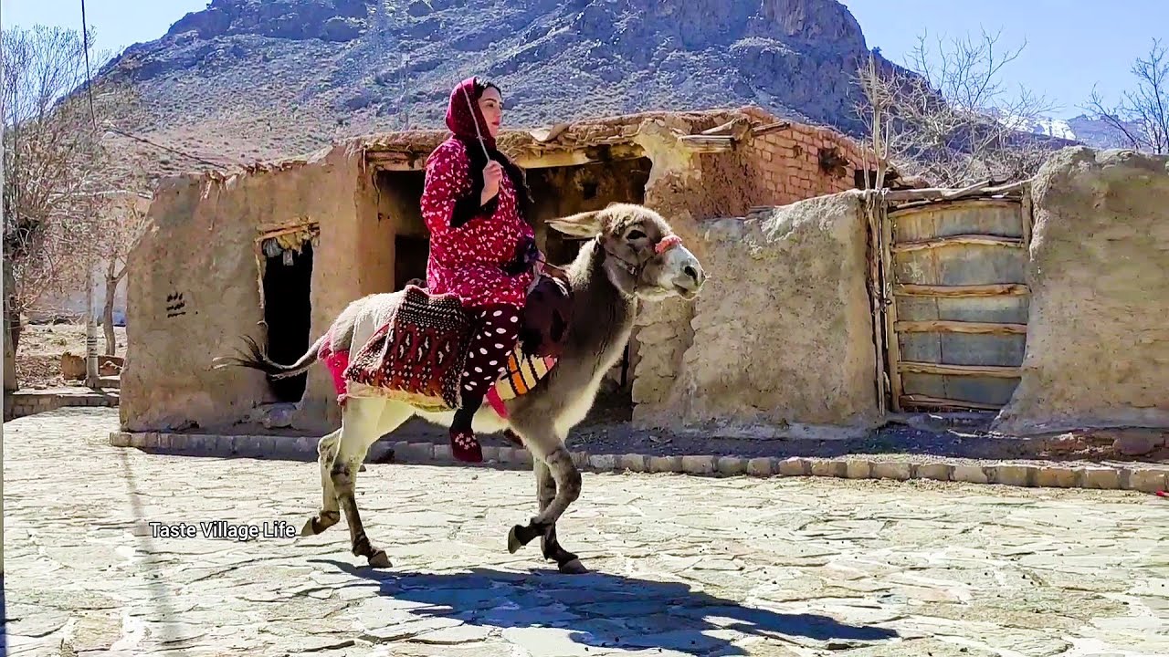 Village Lifestyle In Ramadan: Amazing Cooking & Donkey Riding By A Girl ...