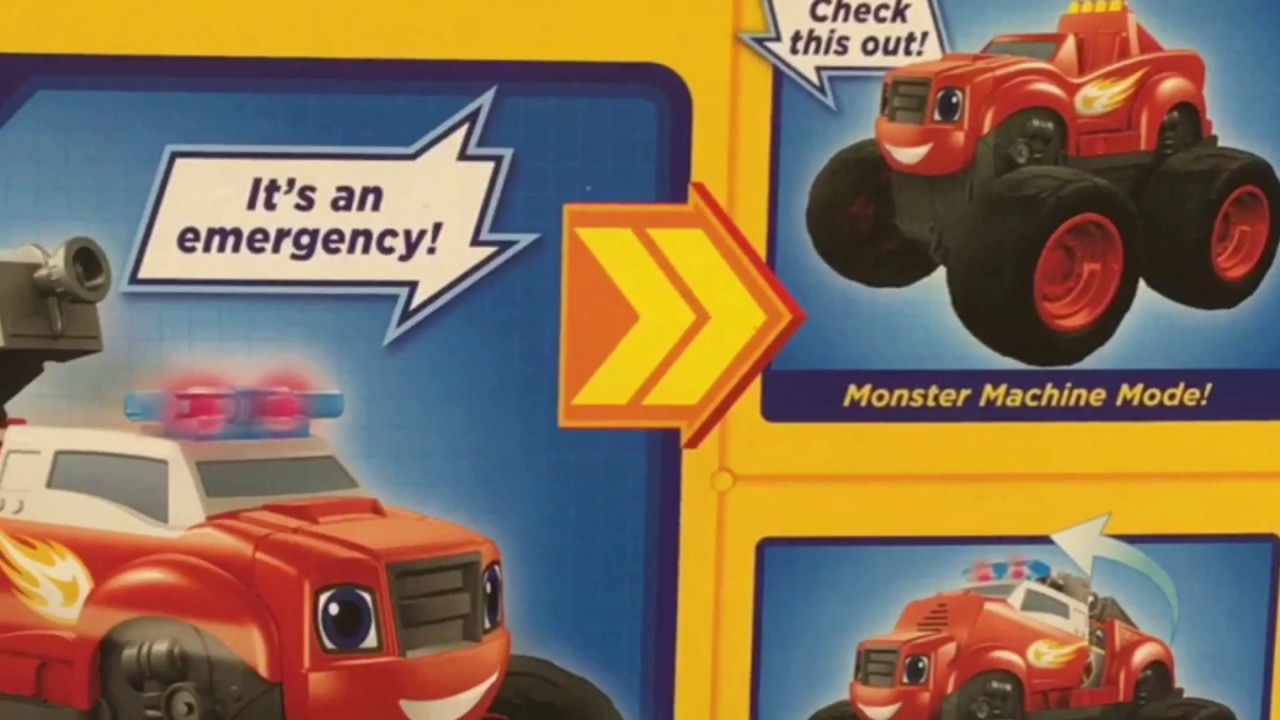Transforming Fire Truck Blaze Toy Review - YouTube