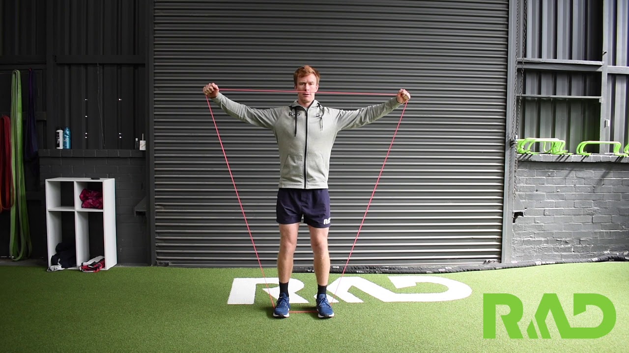 Banded Shoulder Flexion and Abduction - YouTube