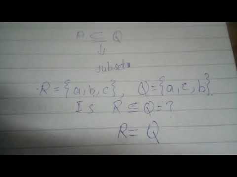 Subsets, Proper subsets and Improper subsets - YouTube