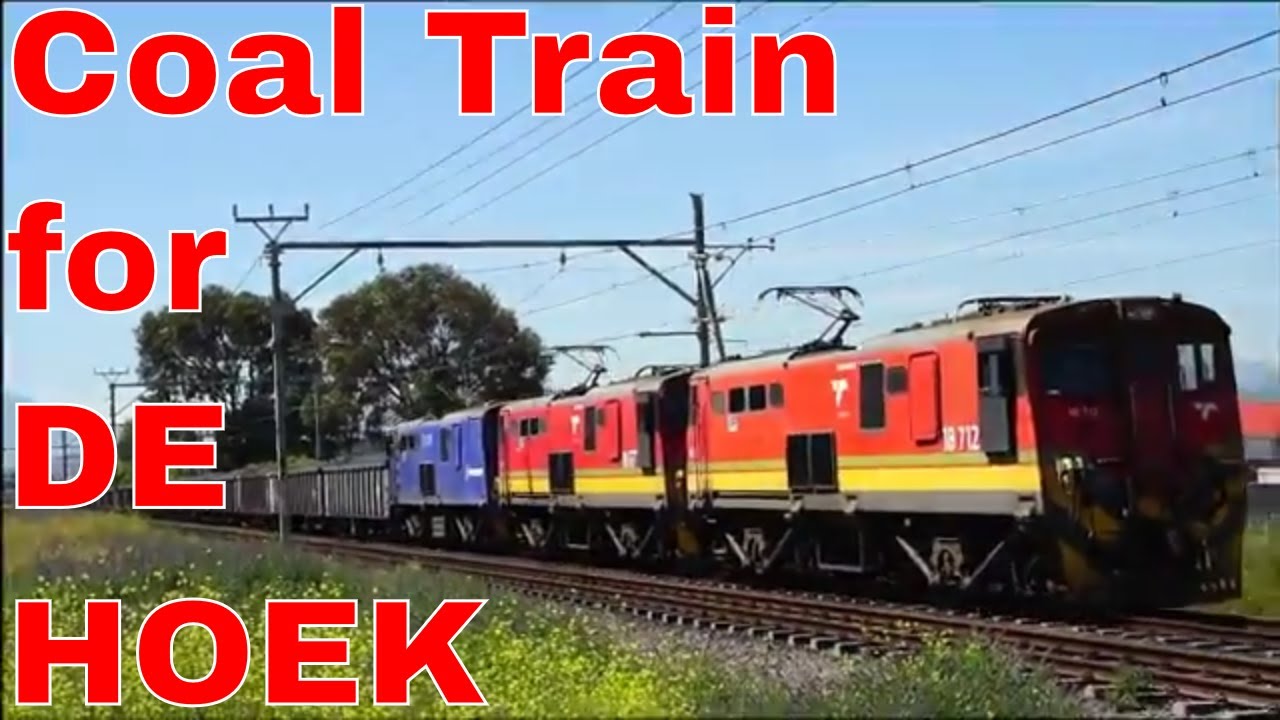 TRANSNET Freight Rail Train - Electrics 3-headed Coal train arriving ...