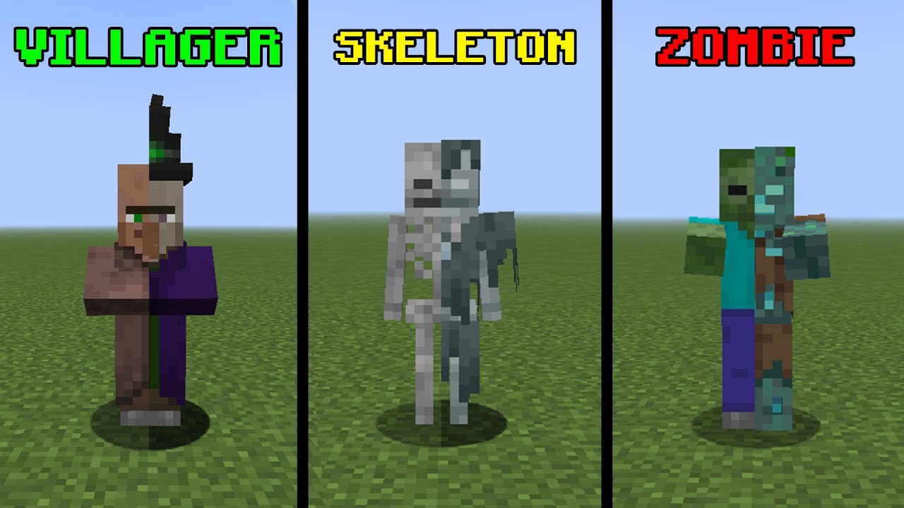 all mobs transformation in 120 seconds... - YouTube