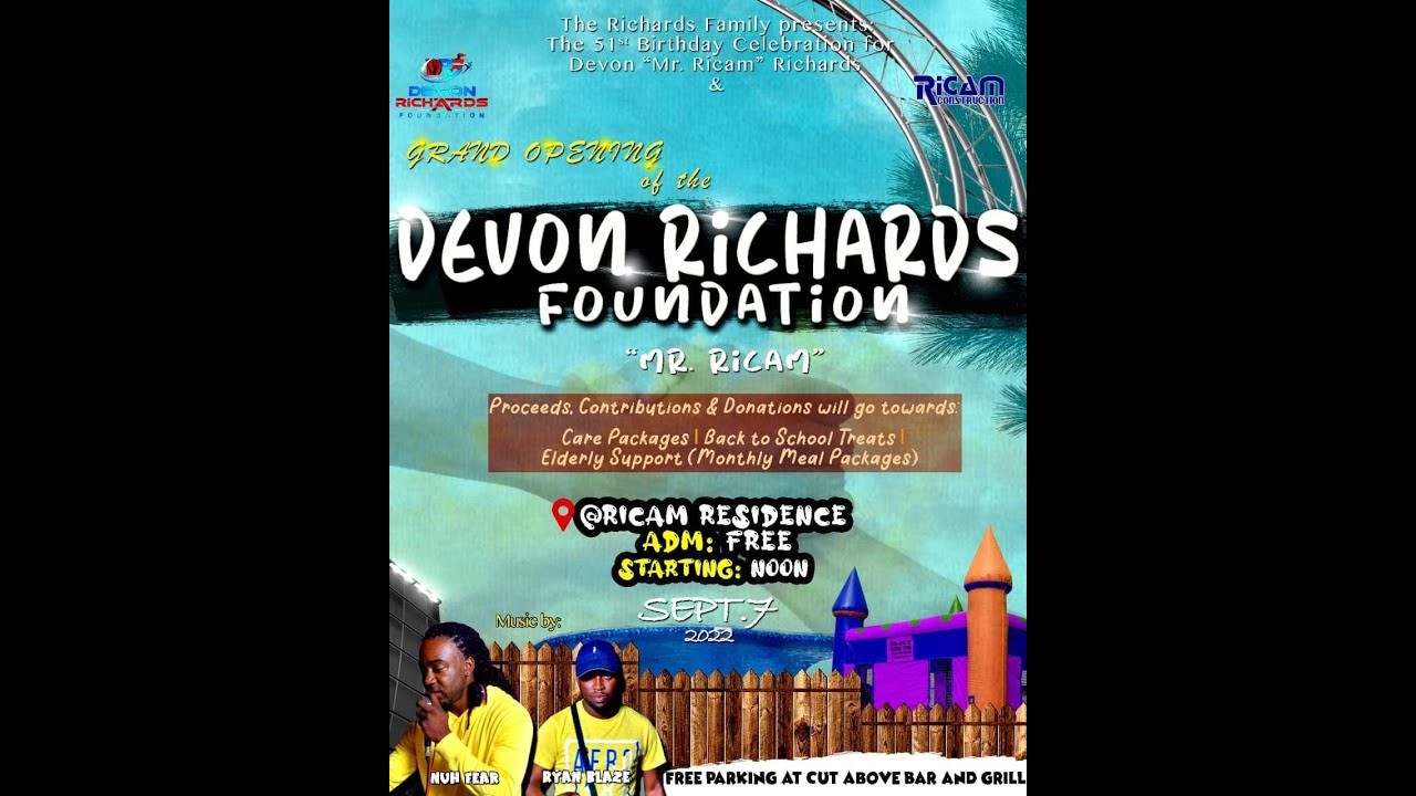 GRAND OPENING OF DEVON RICHARDS FOUNDATION & BACK TO SCHOOL TREAT - YouTube