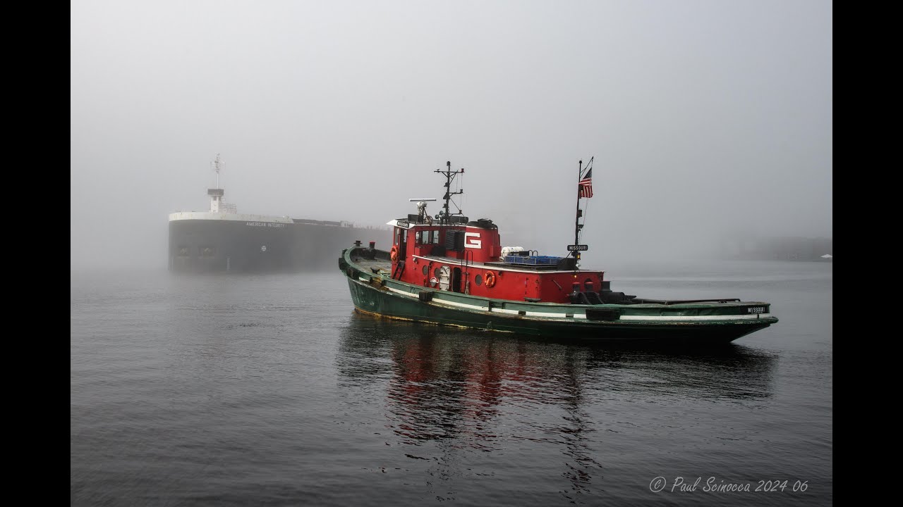 Here it Comes out of the Fog! The American Integrity Cutting through ...
