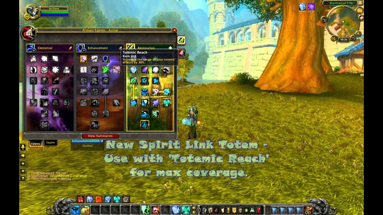 4.1 PTR Shaman Spirit Link Totem - Animation - YouTube