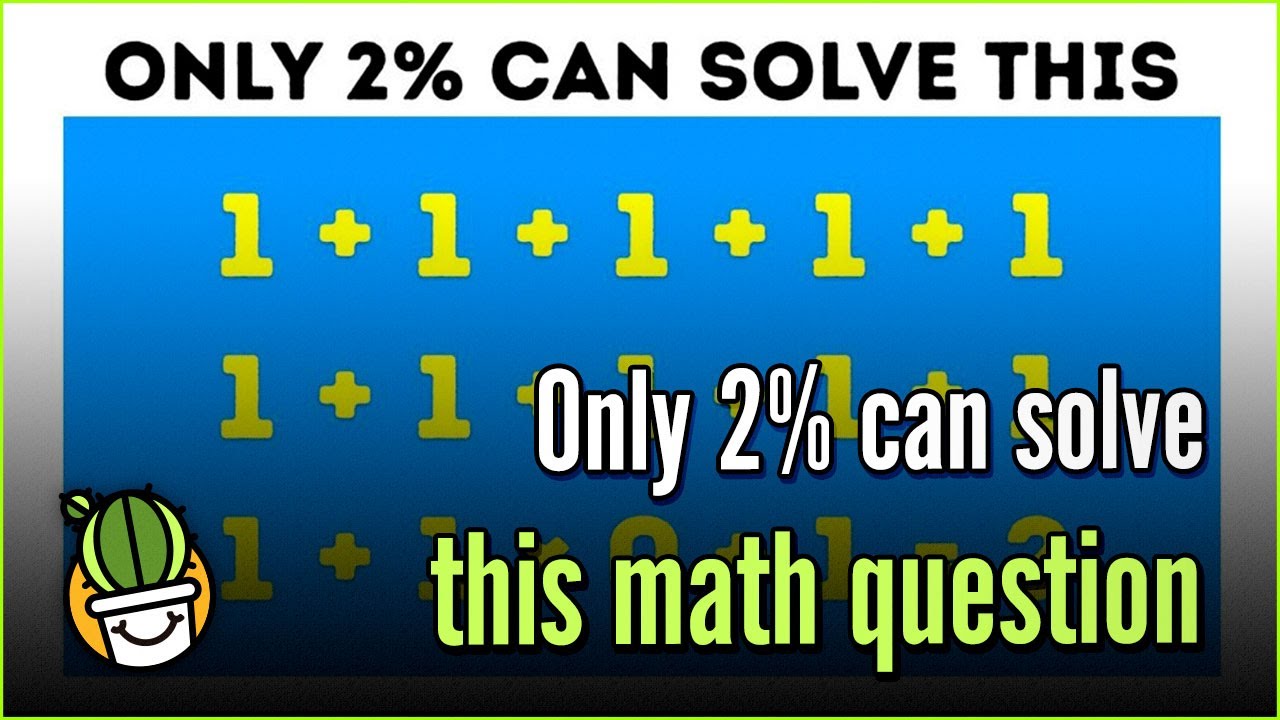Only 2% can solve this math question - YouTube
