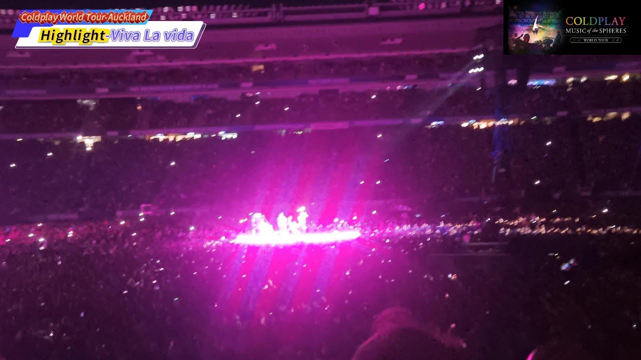 〖Coldplay World Tour-Auckland 2024〗-viva la vida - YouTube