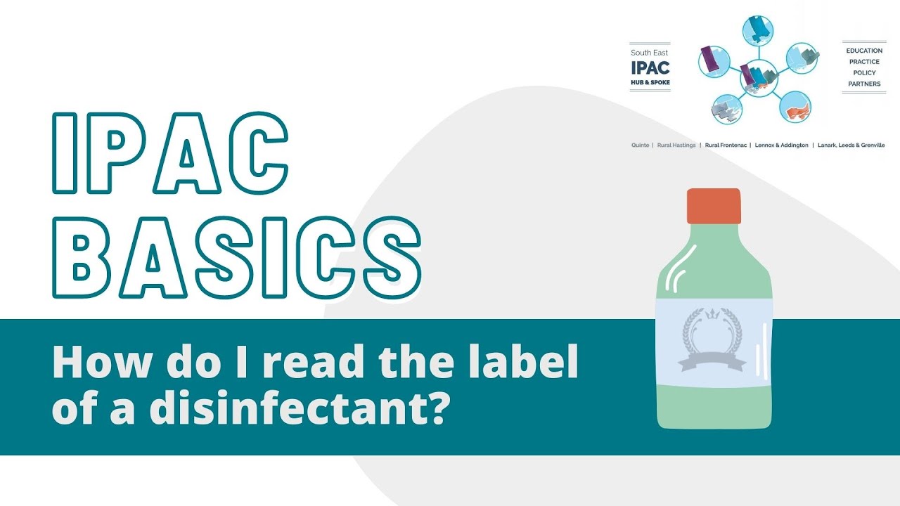 IPAC Basics - Reading the Label of a Disinfectant - YouTube