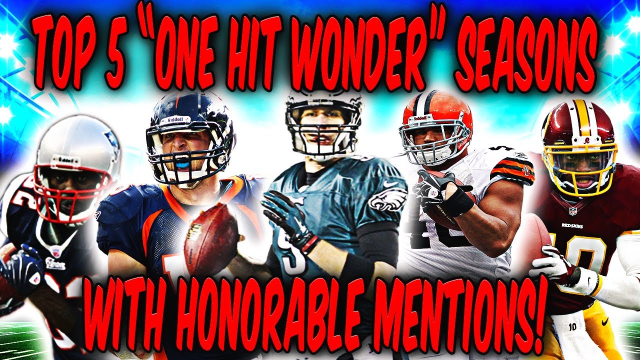 TOP 5 "ONE HIT WONDER" NFL SEASONS! YOU WILL BE SURPRISED WHO MADE THE ...