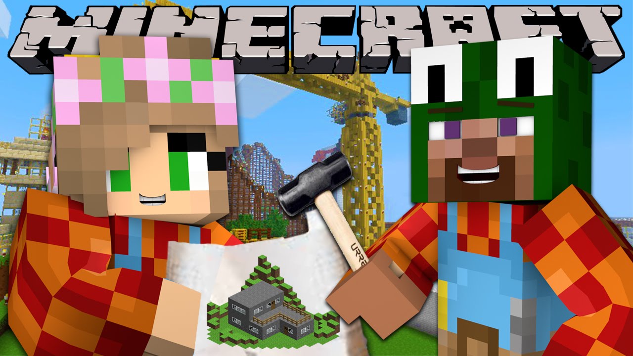 Minecraft - BUILD BATTLES - CASTLE BUILD OFF! - YouTube